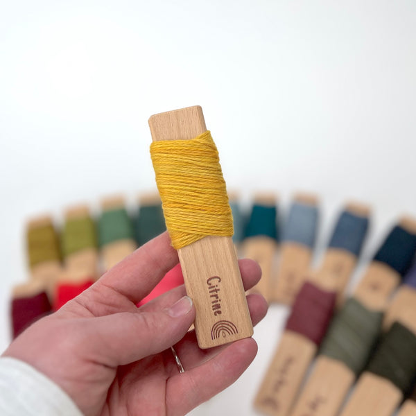 Color Sample Sticks; Abundant Earth Fiber - Wool Tincture Dyes